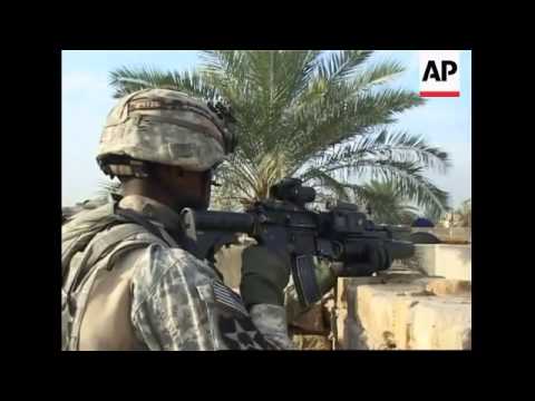 AP embed pictures of US troops conducting security operations in Baghdad