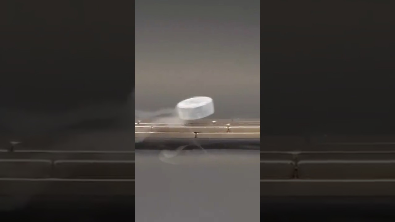 Watch this superconductor hover around in mid-air!
