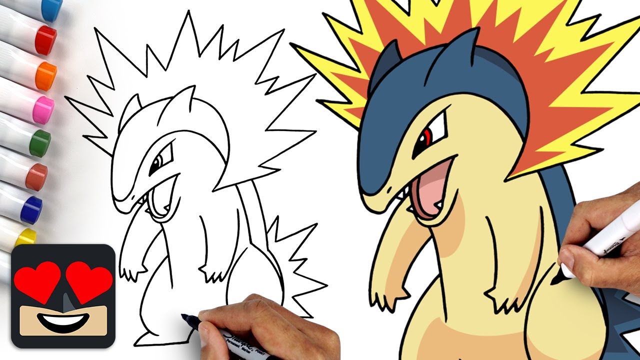How To Draw POKEMON | Typhlosion Step By Step Tutorial