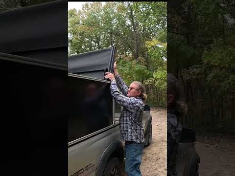 Convertible Truck Topper #truck topper #diycamper #overland #truckcamping #truckcampershell