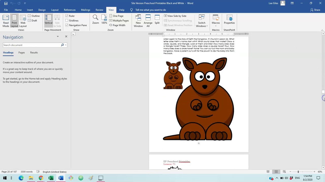 New Preschool Printables and Workbook