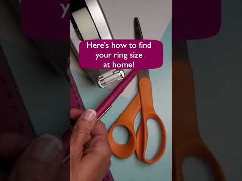How to find your ring size at home #sizing #rings #measurement #diy #shorts