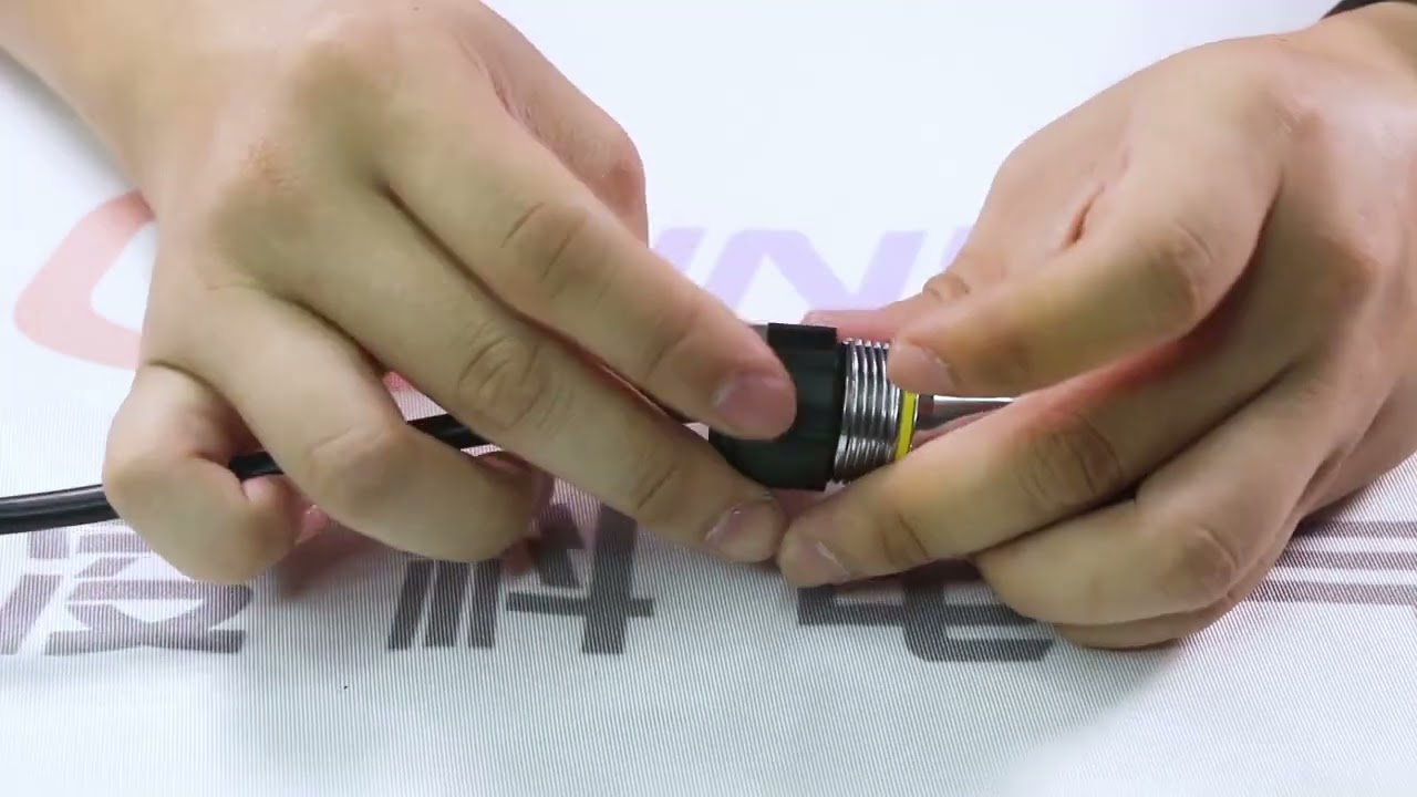 CNLINKO BD24 series rj45 industrial connector installation tutorial#connector