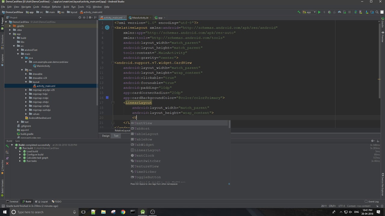 CardView Using Kotlin