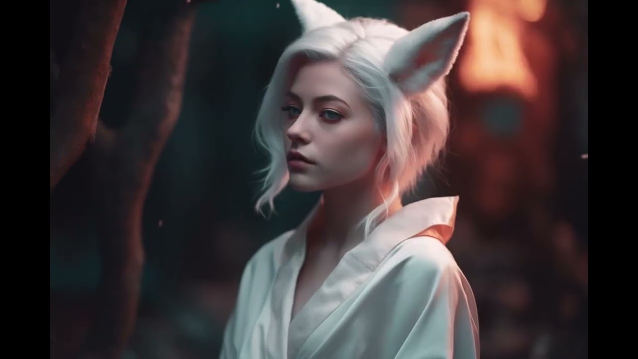 AI Art Beauties - Kitsune Cosplay