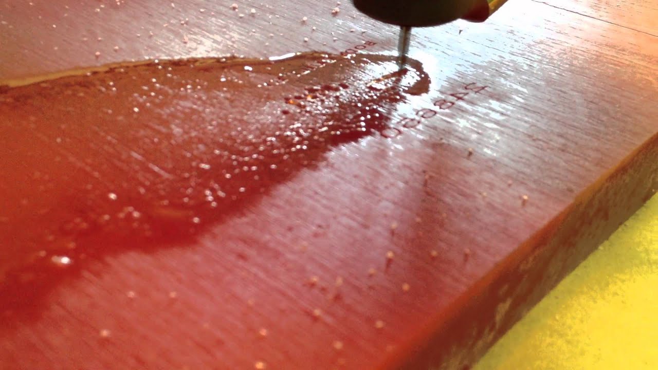 Studebaker Logo Carve Test on PP-1052 Pattern Plank
