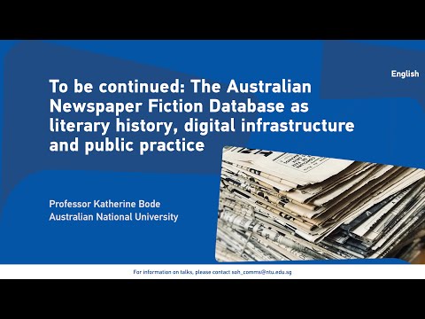 To be continued: The Australian Newspaper Fiction Database