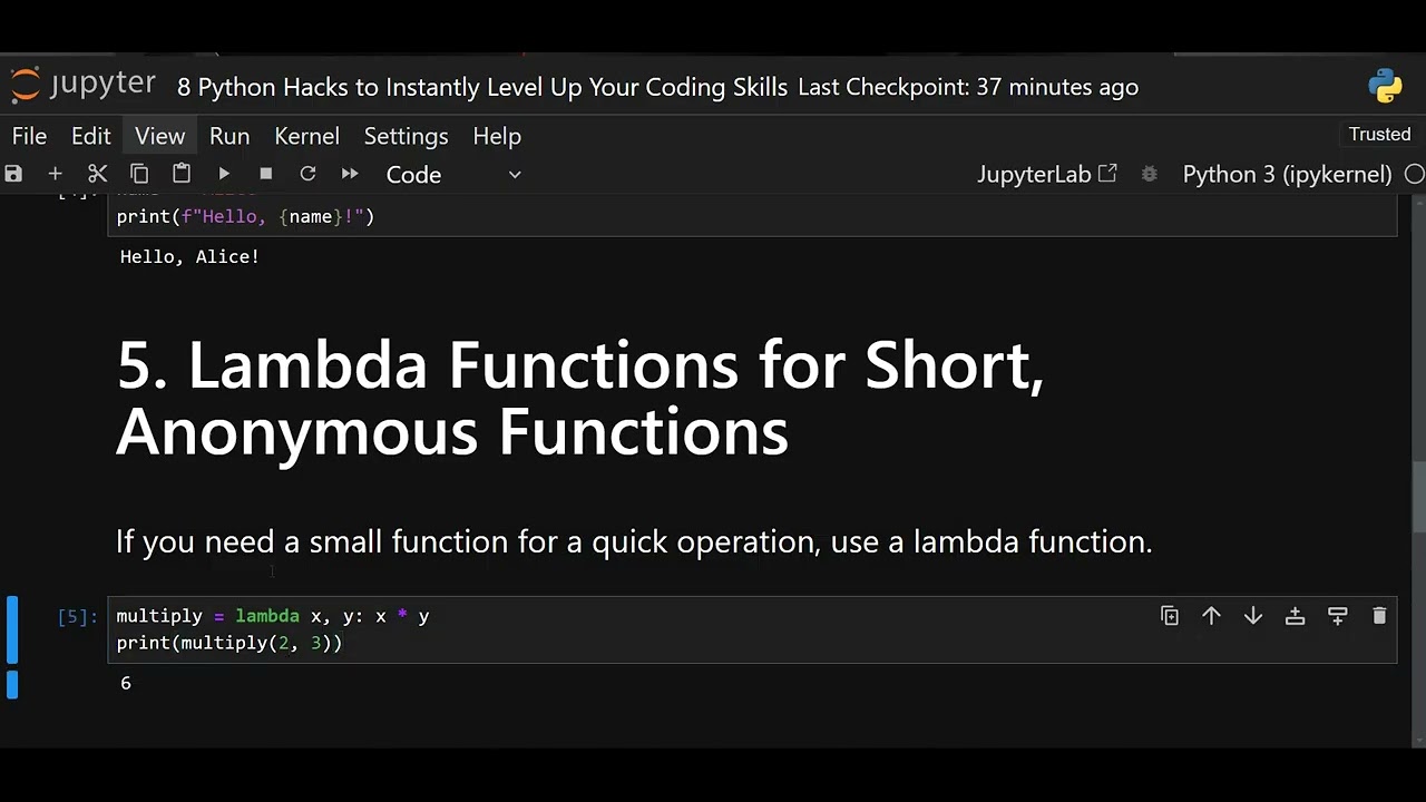 8 Python Hacks to level up Python Coding Skills