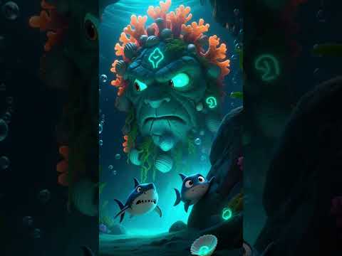The guardian has awakened... what now? 😨🦈🌿 | #babysharks #animation #shark