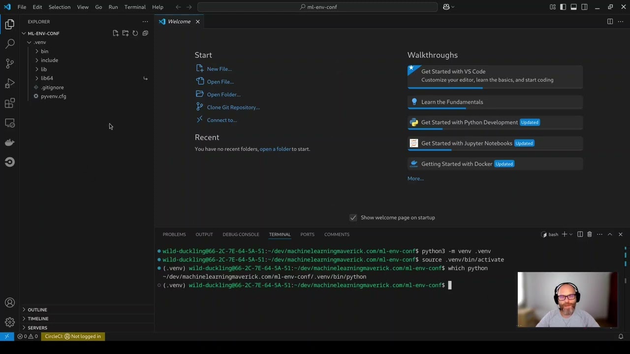 Machine Learning Project - Environment Setup | Python venv - free Visual Studio Code or any IDE, CLI