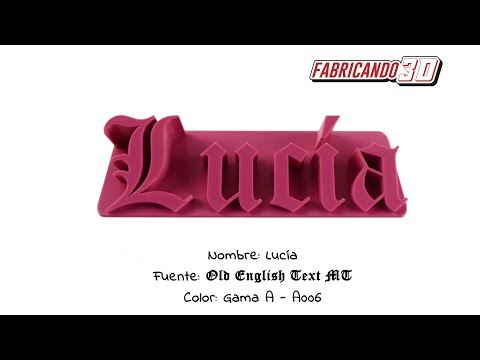 Lucia - Old English Text MT - 30 Grados - Color A006
