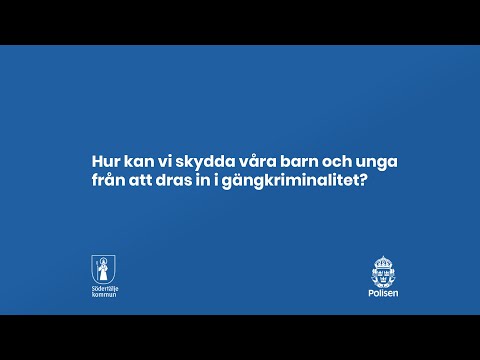 Hur kan vi skydda våra barn och unga från att dras in i gängkriminalitet?
