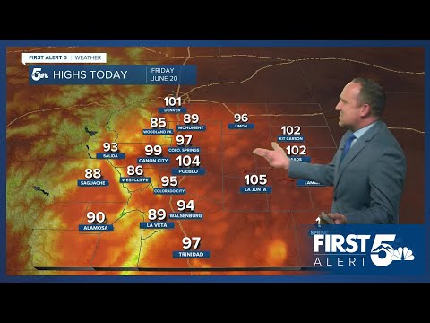 Summer begins Friday with the first of two Heat Advisories for Southern Colorado