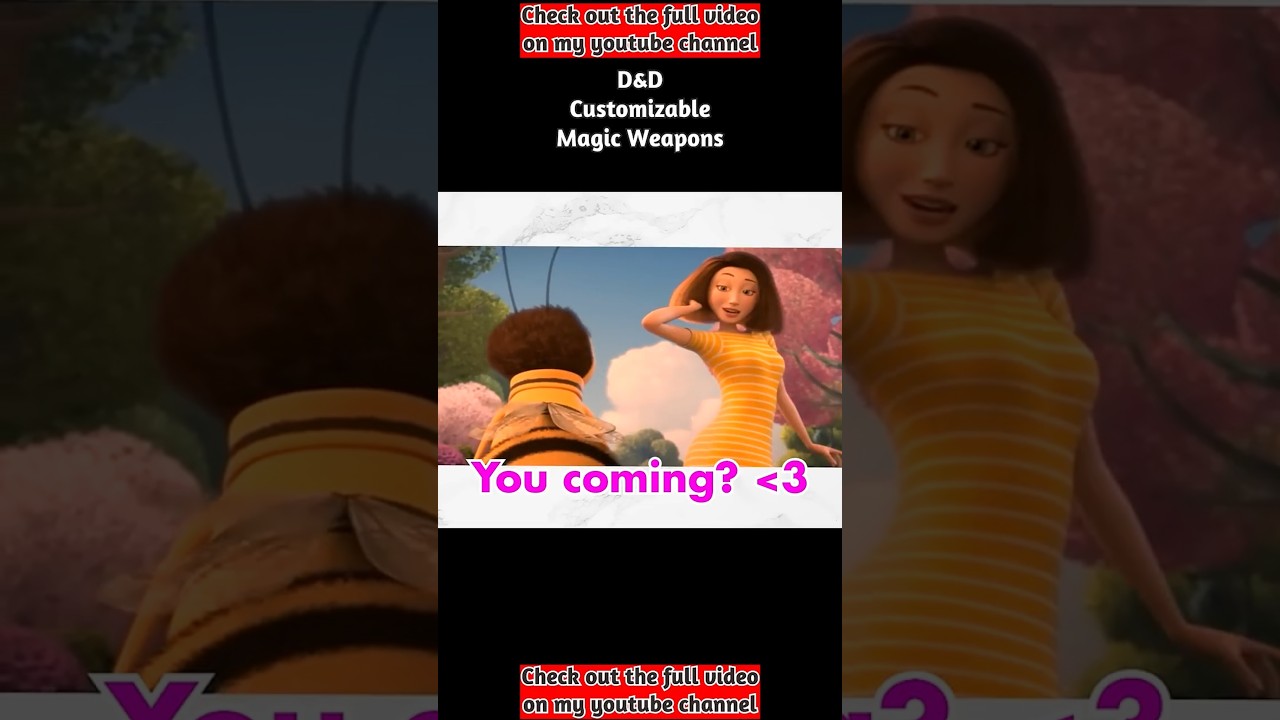 D&D Customizable Magic Weapons