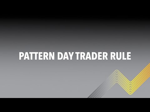 Day Trading Crash Course LESSON 6: PATTERN DAY TRADER RULE