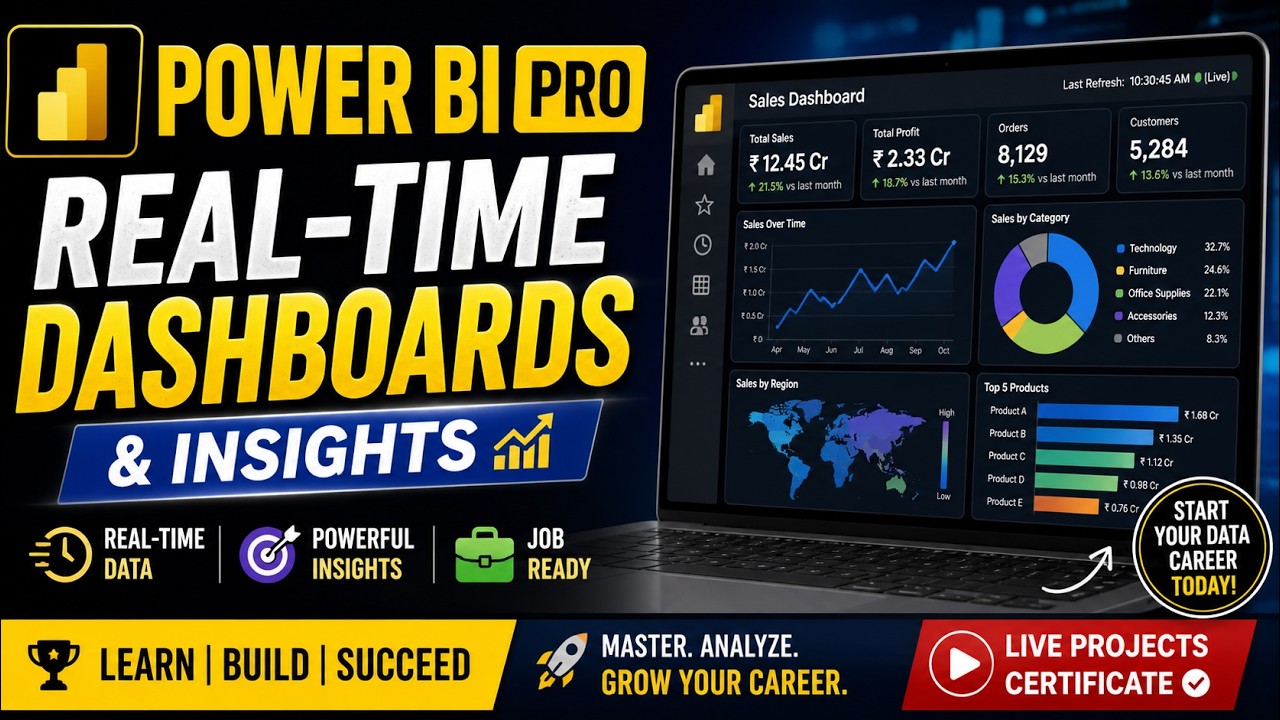 Power BI Professional Training: Build Real-Time Dashboards & Insights | SQL SCHOOL