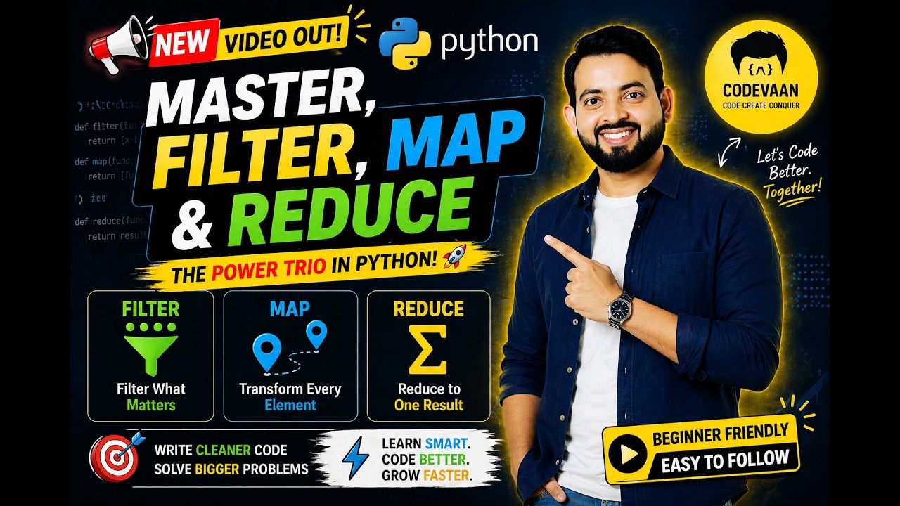 Filter, Map & Reduce in Python – FAST & EASY! 🚀