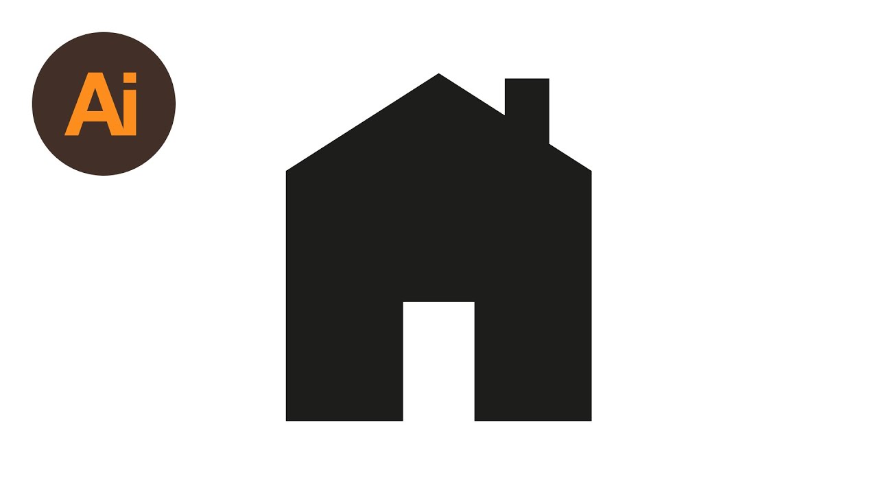 Learn How to Draw a Home Icon in Adobe Illustrator | Dansky