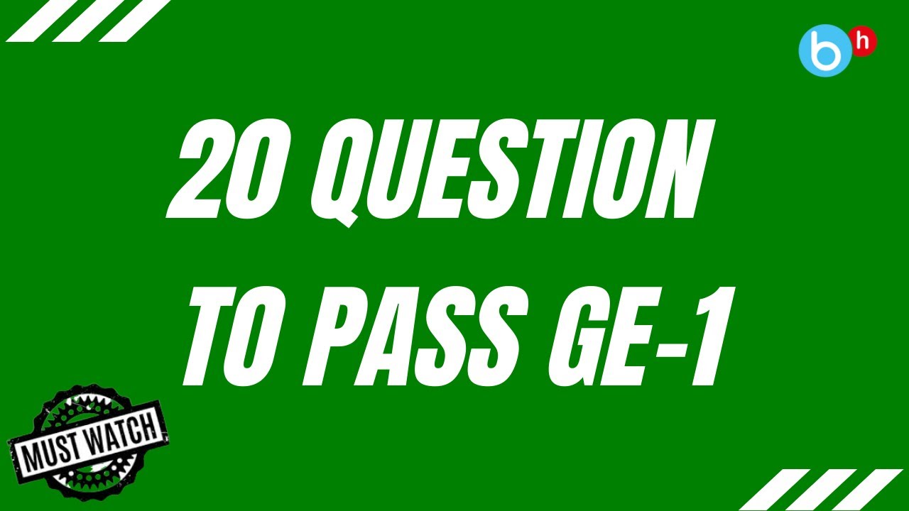 How To Score 60+ in GEOTECHNICAL ENGINEERING–I (GE1)–I in just 1 Day - SEM 5 CIVIL