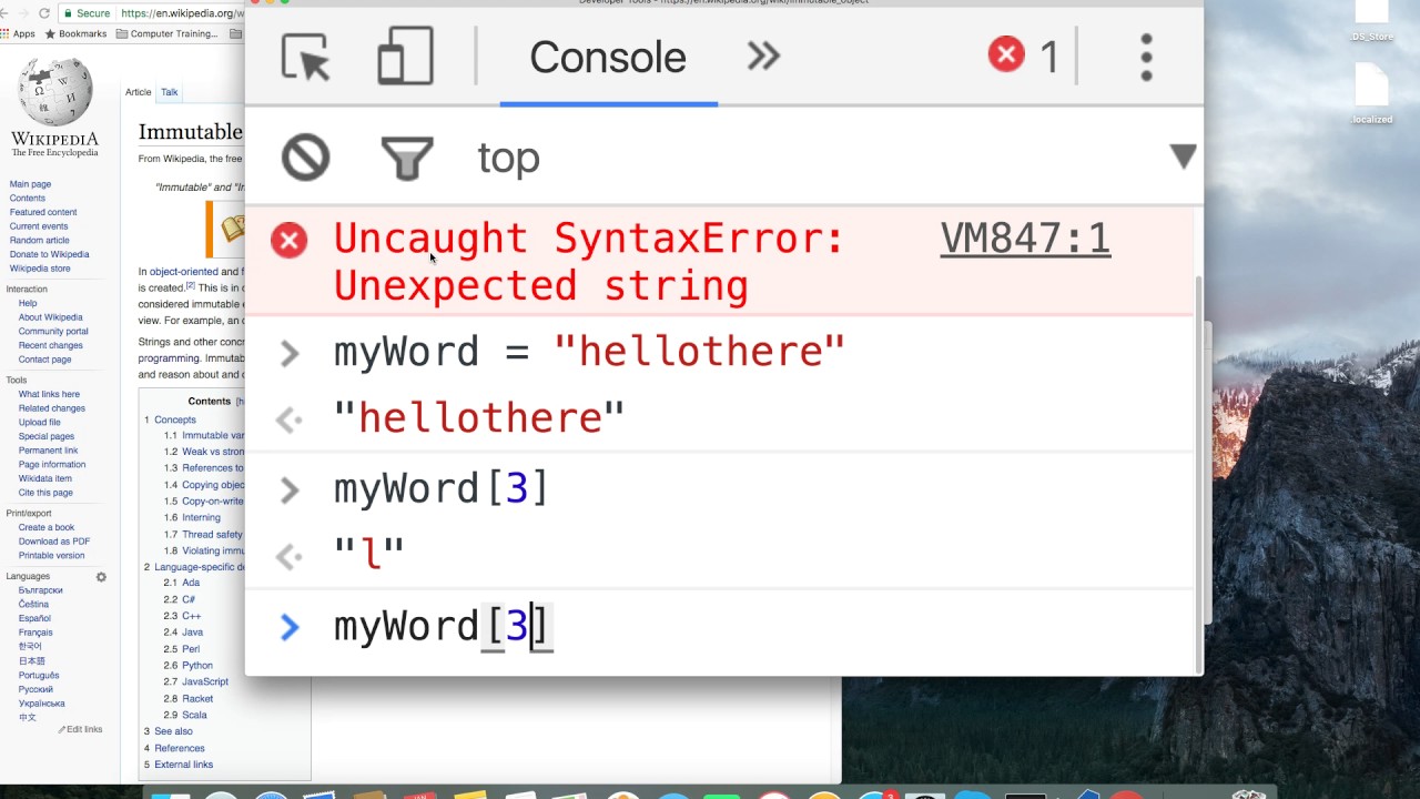 Trying To Explain Immutability