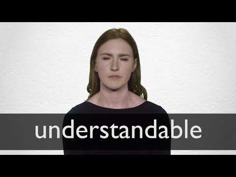 UNDERSTANDABLE definition and meaning | Collins English Dictionary