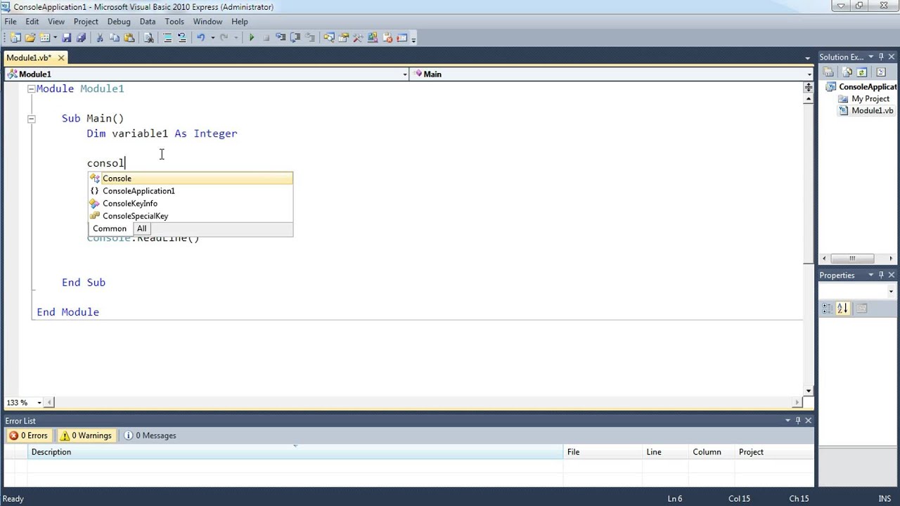 Visual Basic Tutorial 2 - Declaring Variables