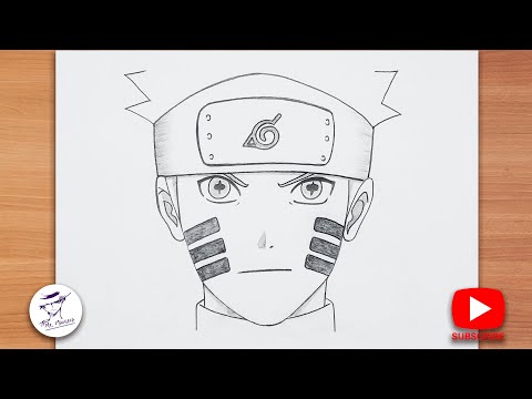 How to draw Naruto step by step | Anime drawing tutorial | Easy drawing ideas for beginners