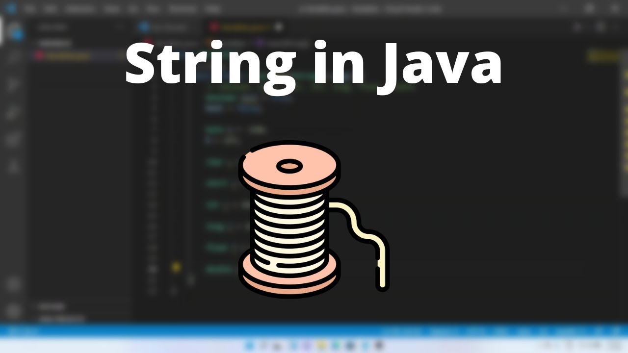 String data type in Java Programming in Visual Studio Code #tutorial #Java