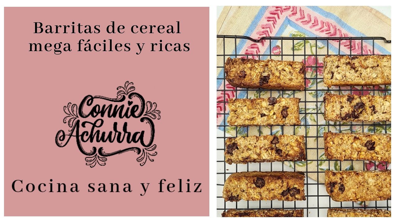 Barritas de cereal mega fáciles y ricas