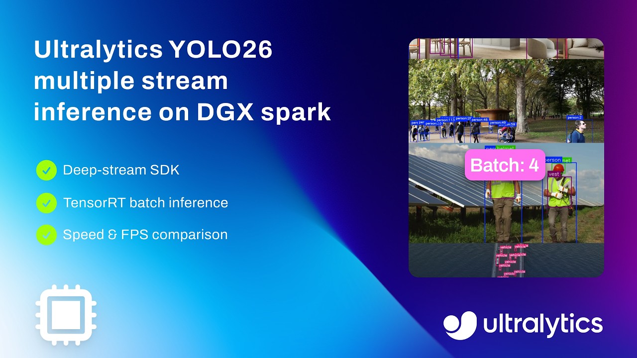 How to Run Multi-Stream Inference with Ultralytics YOLO26 using NVIDIA DeepStream on Jetson Orin 🚀