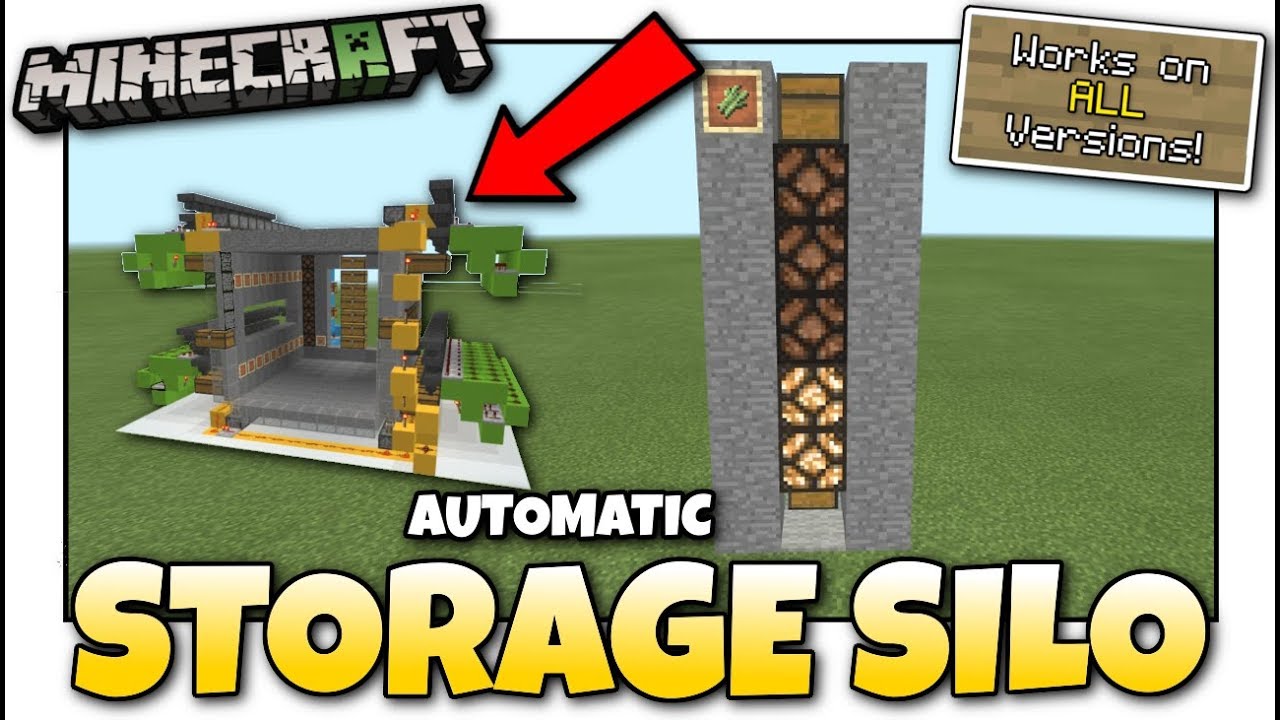 Minecraft - AUTOMATIC STORAGE SILO [ God Vault Preview ] [ Tutorial ] Java - Bedrock - Console