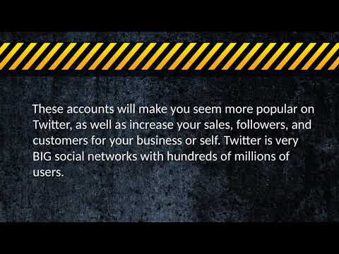 Why Buy Twitter Accounts for business marketing?