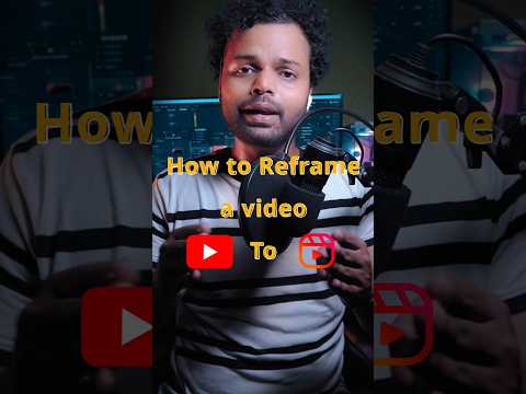 Make Any Video Fit Instagram Perfectly! (Easy Hack). #davinchiresolve #reframing #instagram