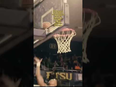 ETSU’s Quimari Peterson 29 Point Double Double?! #basketball #shorts