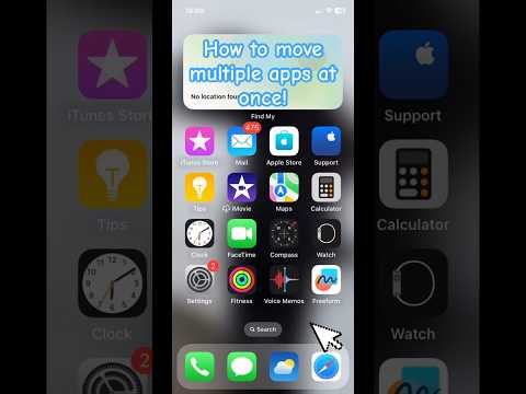 How to move multiple apps at once on iOS #ios #apple