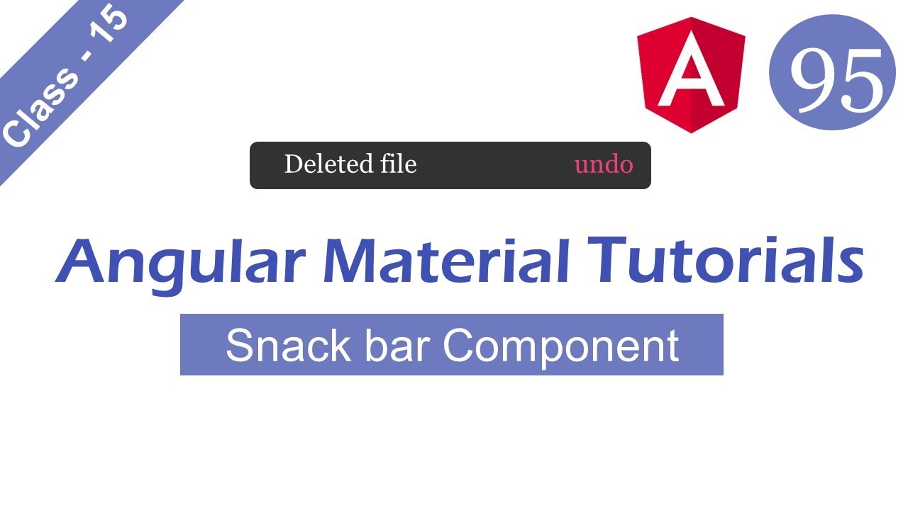 angular material snack bar | snack bar in angular material | Angular material  tutorials #angular