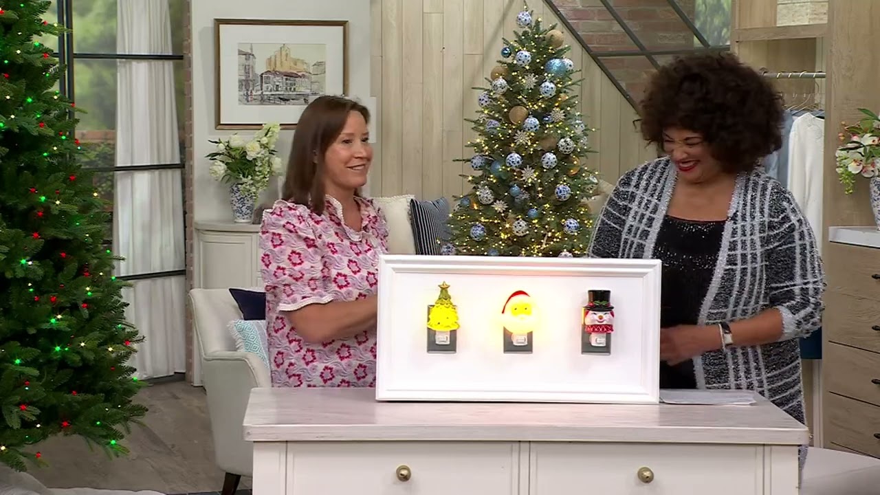 Mr. Christmas Set of 3 Shatterproof Holiday Night Lights on QVC