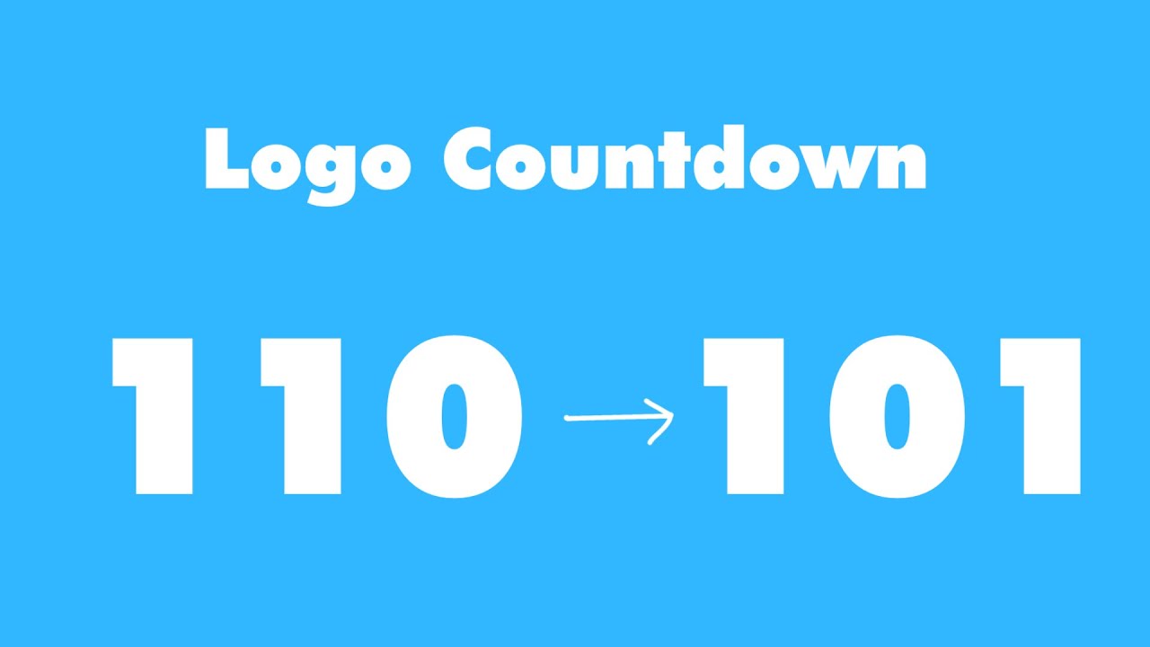 Logo Countdown 11: 110 to 101