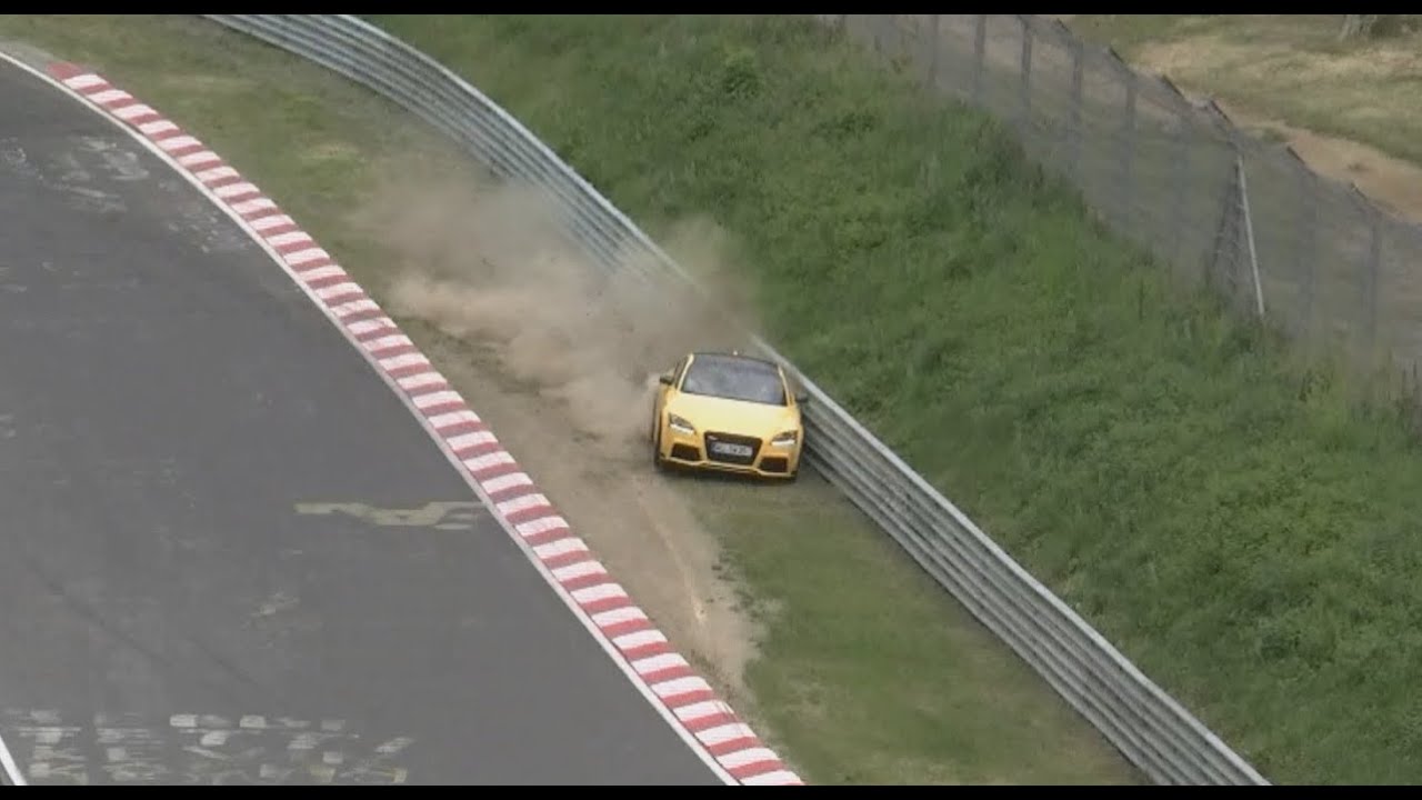 Audi TT RS Driver Crashes at the Nurburgring… Twice at the Same Corner ...