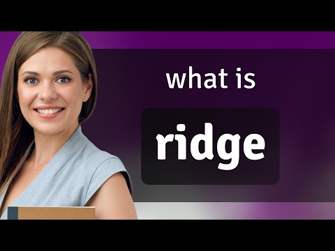 Understanding the Phrase "Ridge" in English