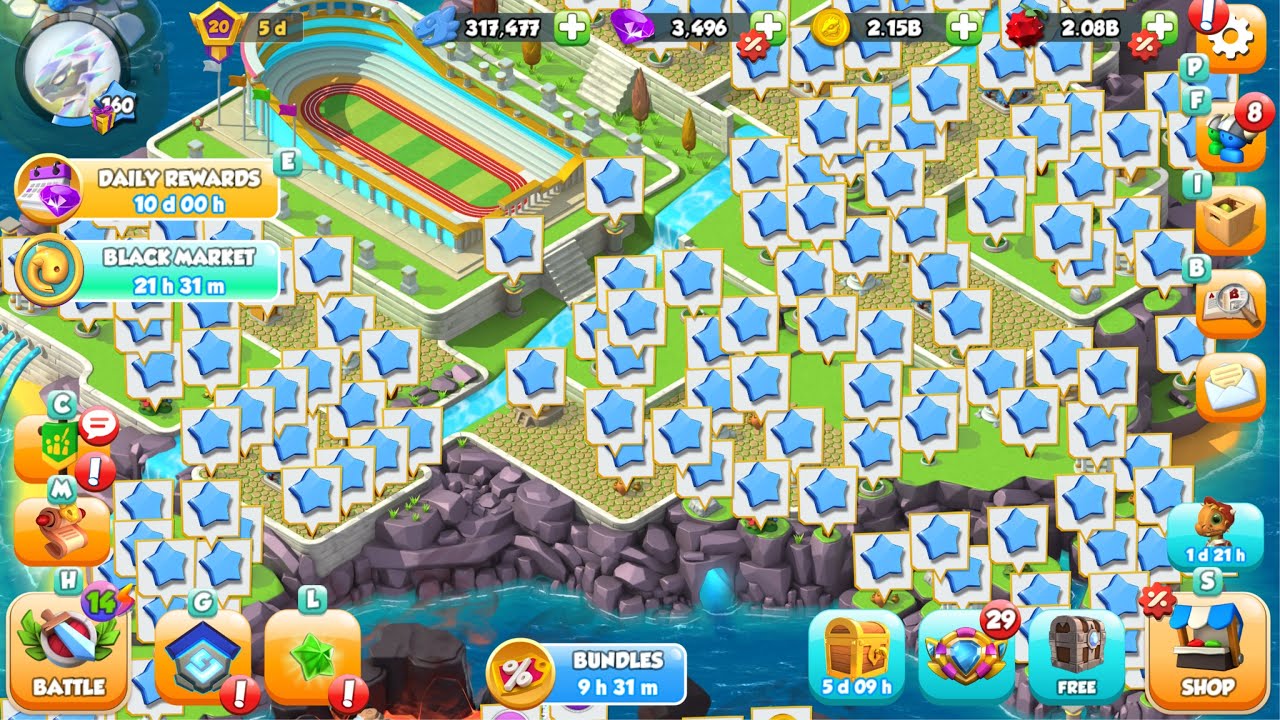 Unlocked Champion Island - Dragon Mania Legends