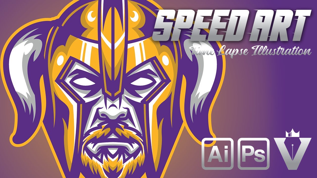 Viking Logo Illustration | SPEEDART