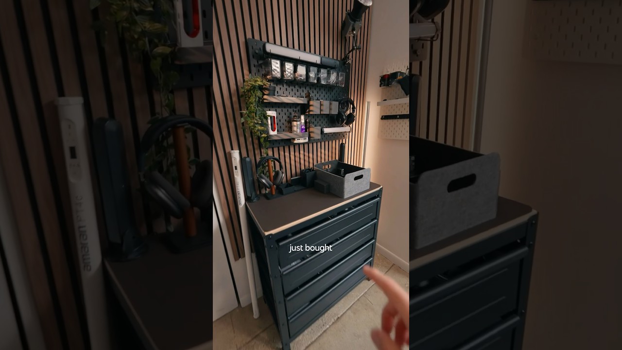 How I Organize my Tech & Gear | IKEA Bror Work Bench 🛠️