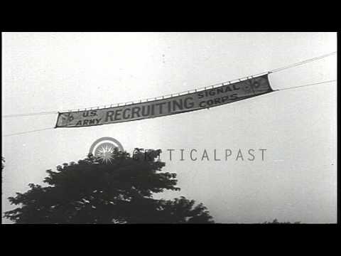 American Army recruitment posters HD Stock Footage