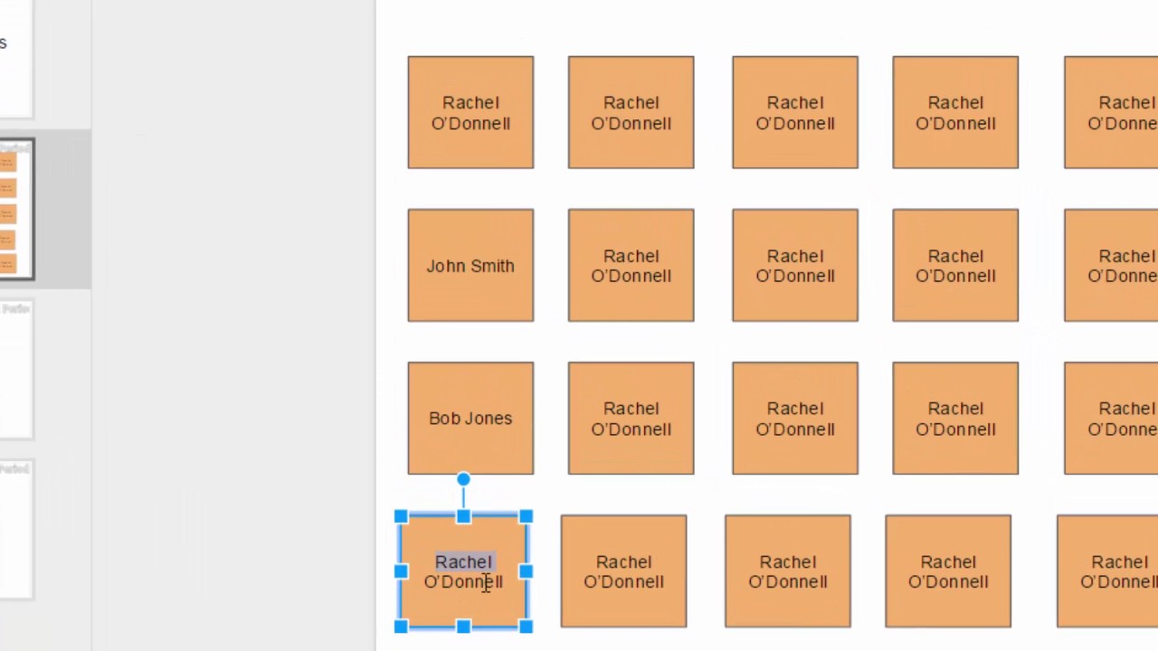TTT - Seating Charts in Google Slides