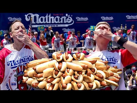 FULL NATHAN'S 4th JULY HOTDOG CONTEST - Max vs Joey Chestnut!