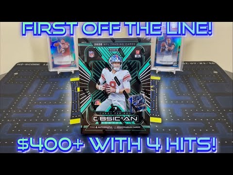 *4 Autographs/Memorabilia Cards! $400+ Per Box!* 2020 Panini Obsidian Football FOTL Hobby Box Break