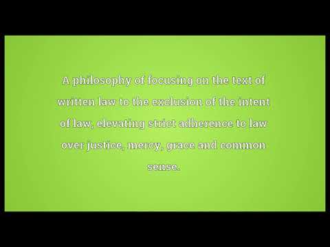 Legalism Meaning | Wordogram