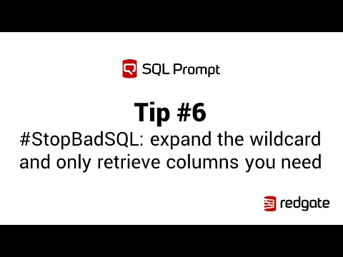 SQL Prompt - expanding the wildcard