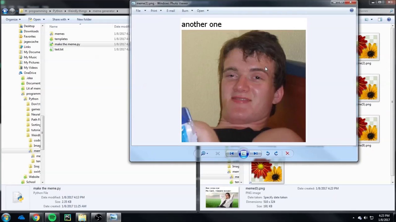 Random meme generator (python and pygame)